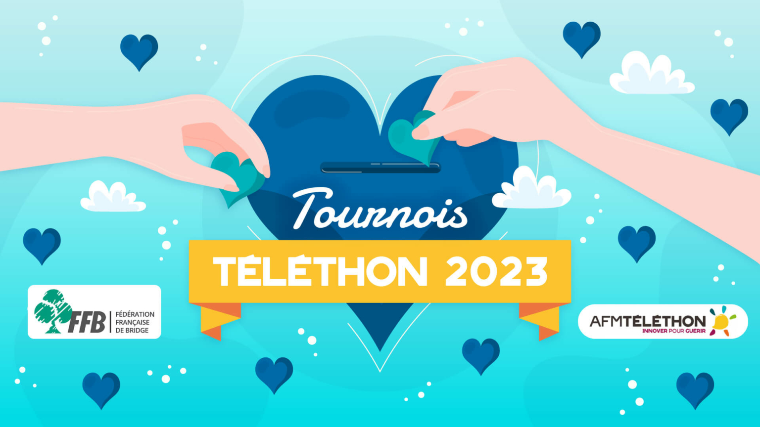 Participez aux tournois du Téléthon 2023 sur Funbridge